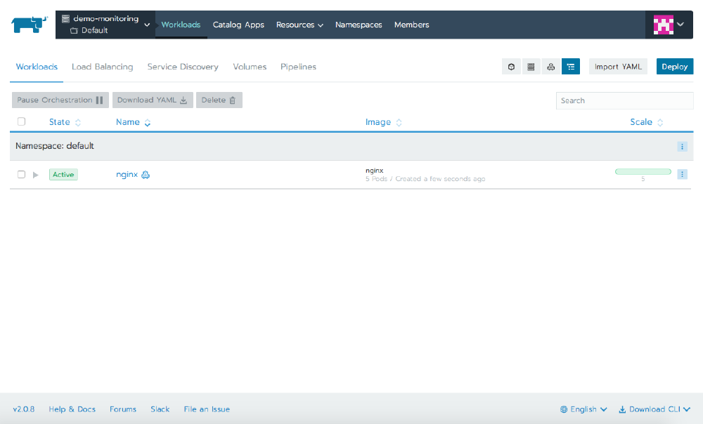 Kubernetes Monitoring with Prometheus, Grafana and Rancher