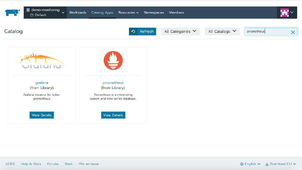 Kubernetes Monitoring with Prometheus, Grafana and Rancher