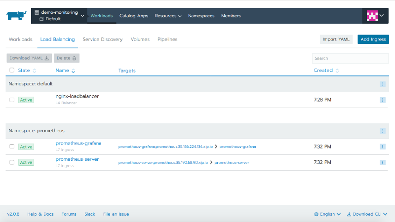 Kubernetes Monitoring with Prometheus, Grafana and Rancher