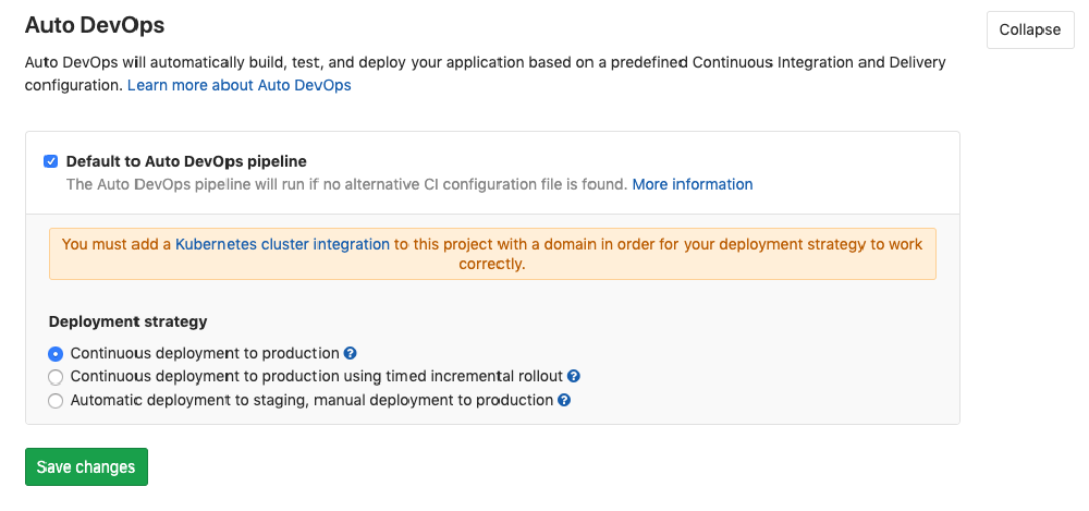 Using GitLab Auto DevOps with Kubernetes